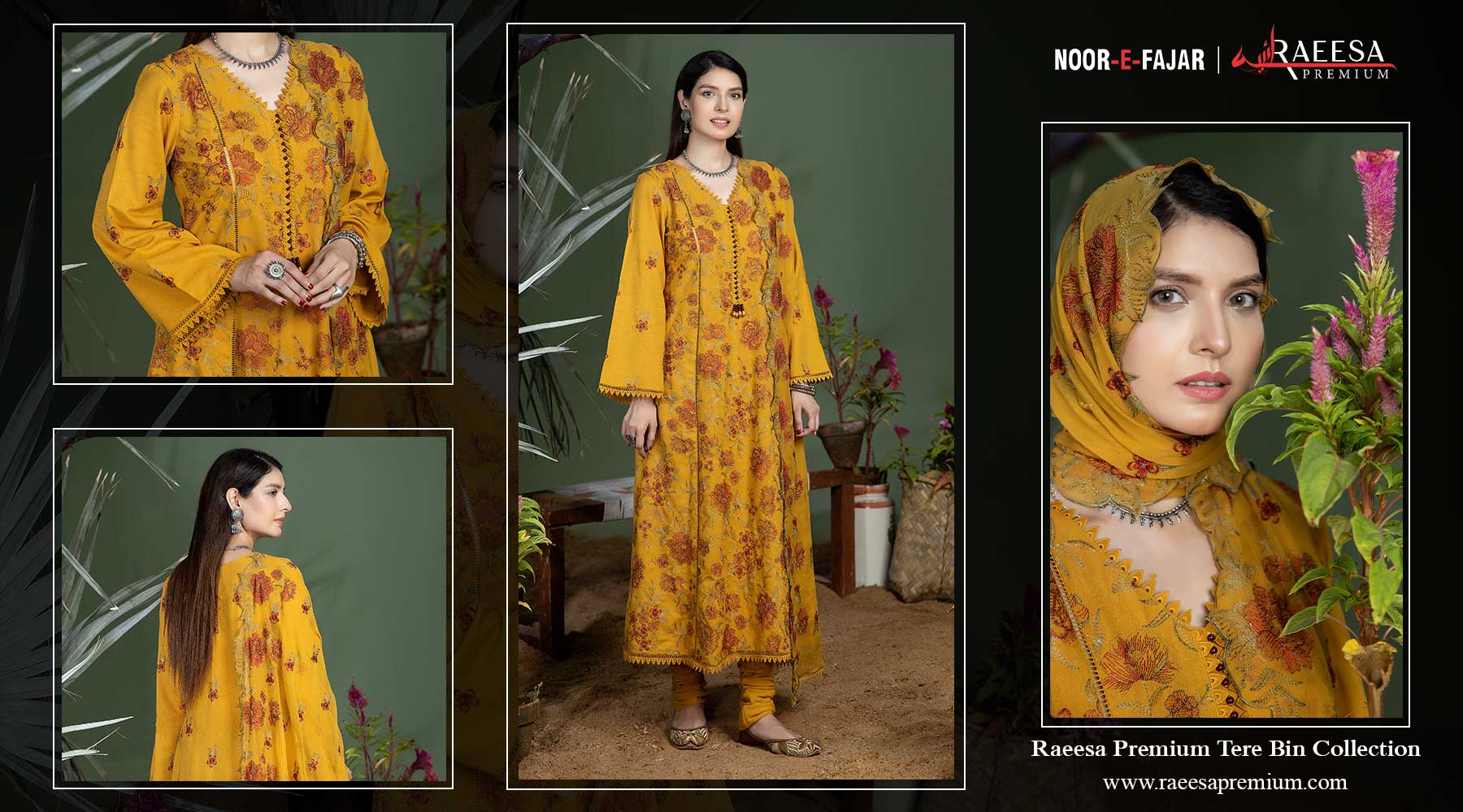 Raeesa Premium Tere Bin Collection: Women's Karandi Suits